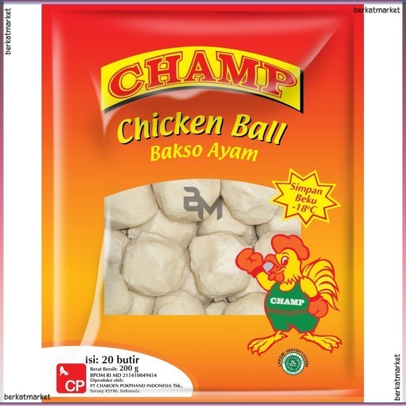 Jual Champ Chicken Ball Bakso Ayam 200gr 250gr 500gr 1kg Crunchy Food ...