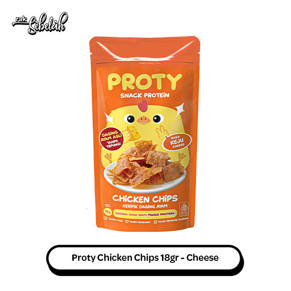 Jual Proty Chicken Chips Cheese 18g - Keripik Daging Dada Ayam No MSG ...