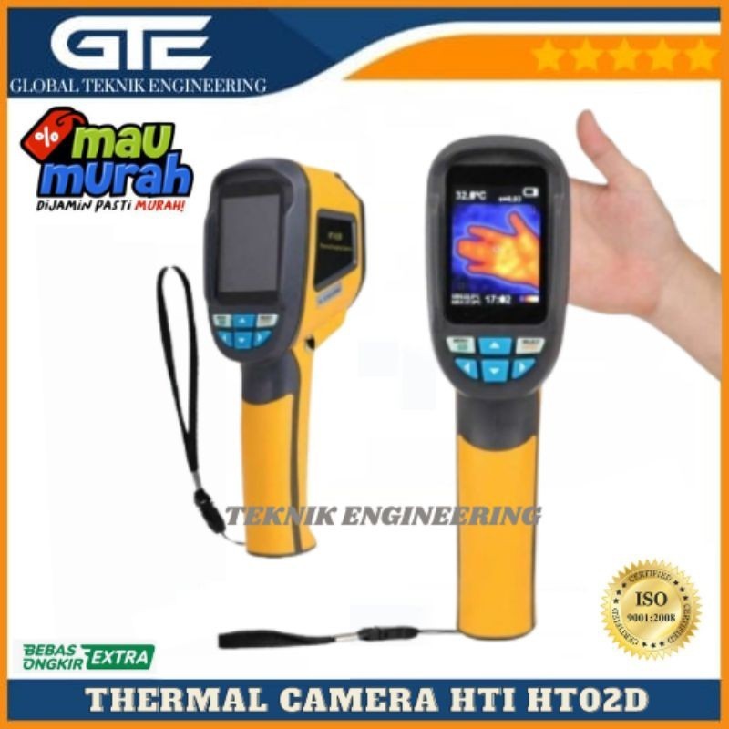 Jual Thermal Camera HTI HT02D Imager Infrared Thermometer Gun HT-02D ...