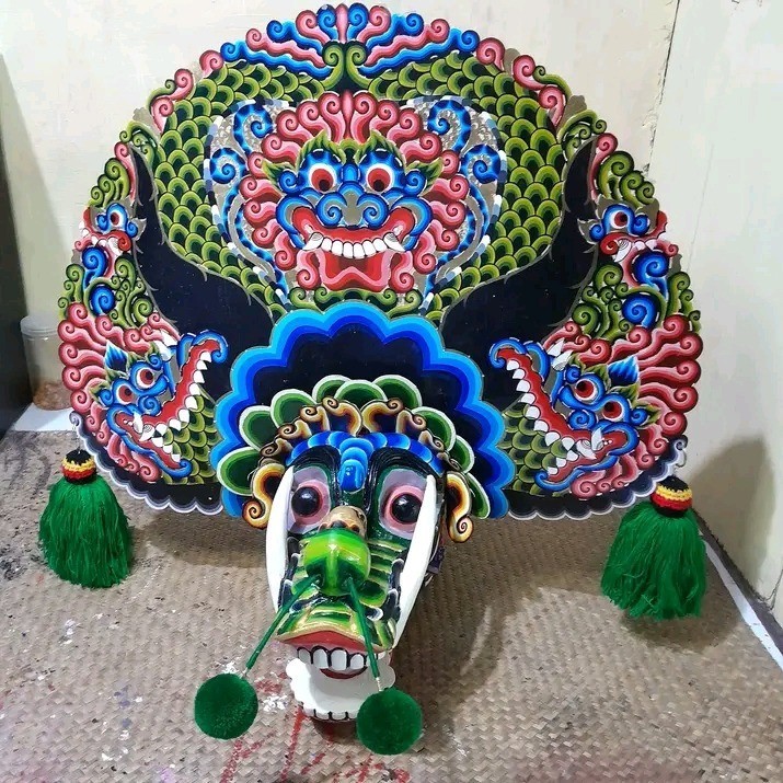 Jual Brongan demak - Mainan tradisional barongan anak Caplokan Spons ...