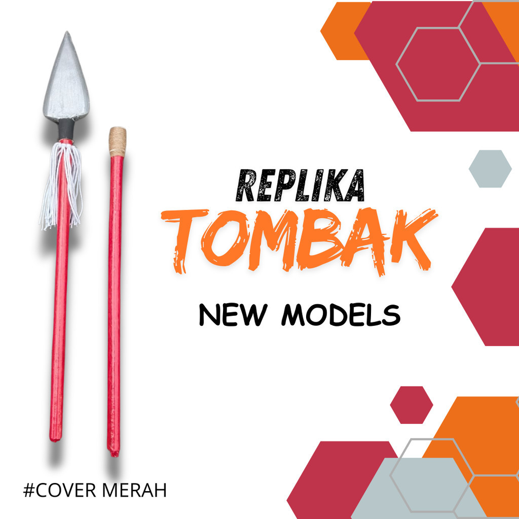 Jual Replika tombak kayu aksesoris karnaval pawai tarian adat | Shopee ...