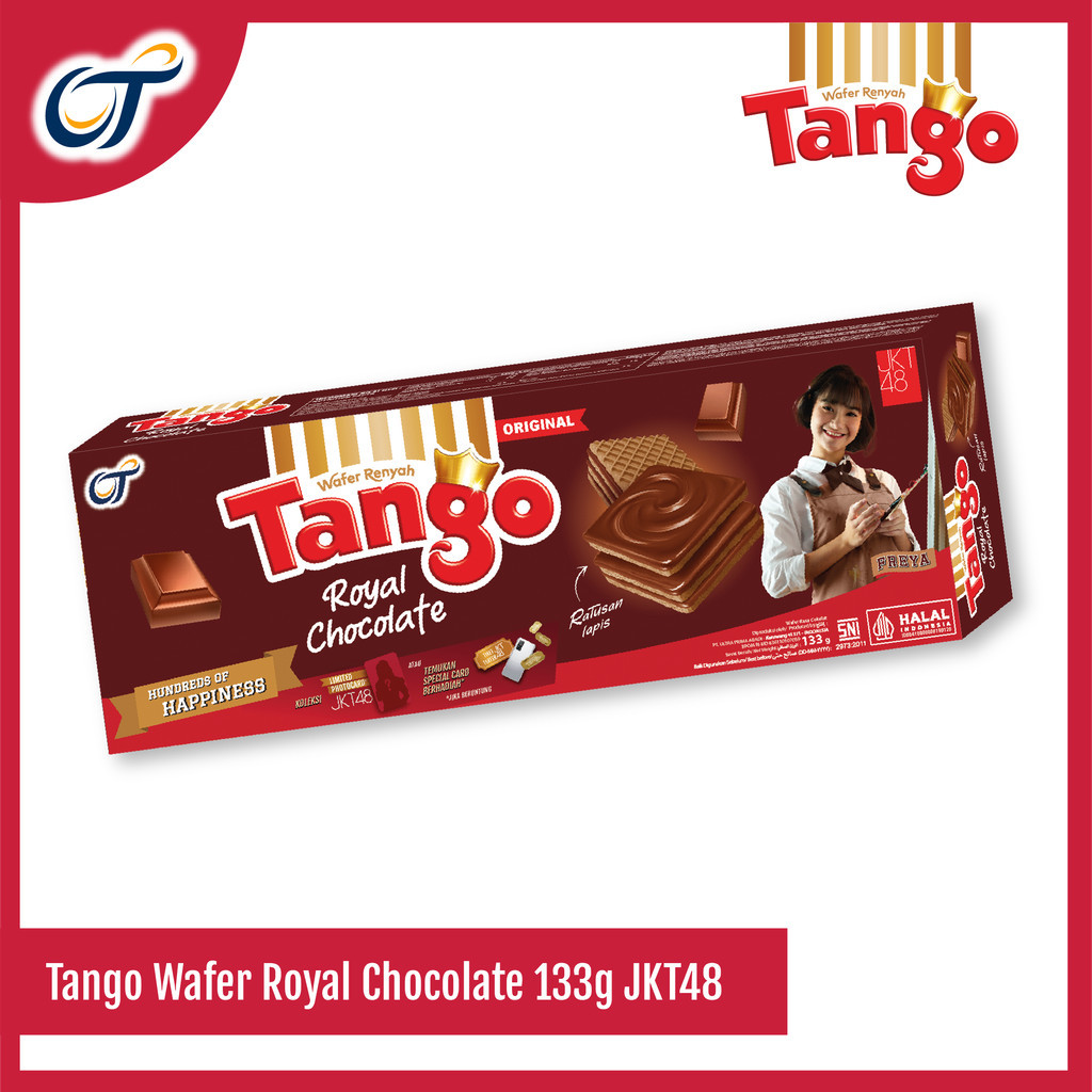 Jual Tango Wafer Royal Chocolate 133GR EXCLUSIVE JKT48 - [Isi 1 Pcs] | Shopee Indonesia