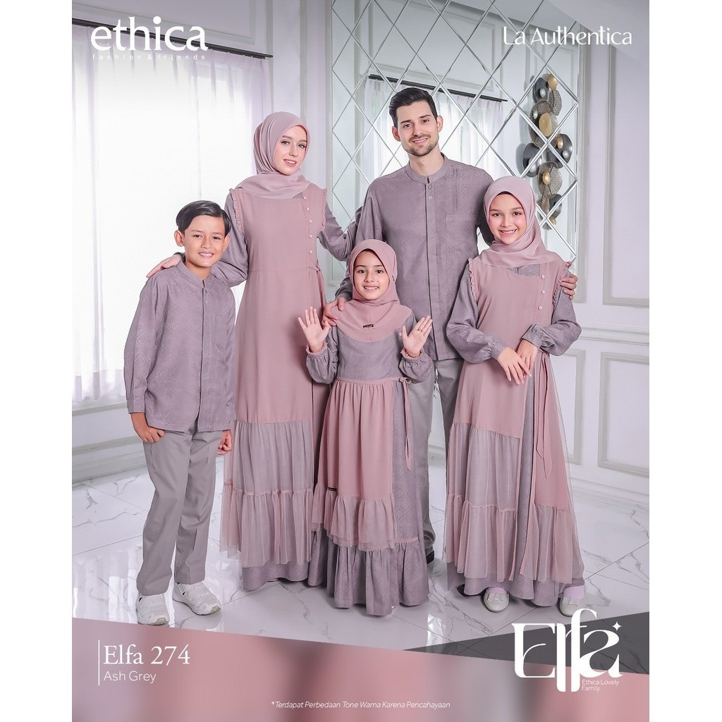 Jual Sarimbit Elfa Gamis One Set Hijab Anak Perempuan Bahan Baby Doll ...