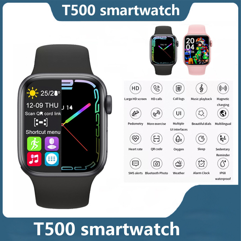 Jual Jam Tangan Bluetooth Smartwatch T500 & T500+ Double strap Bisa ...