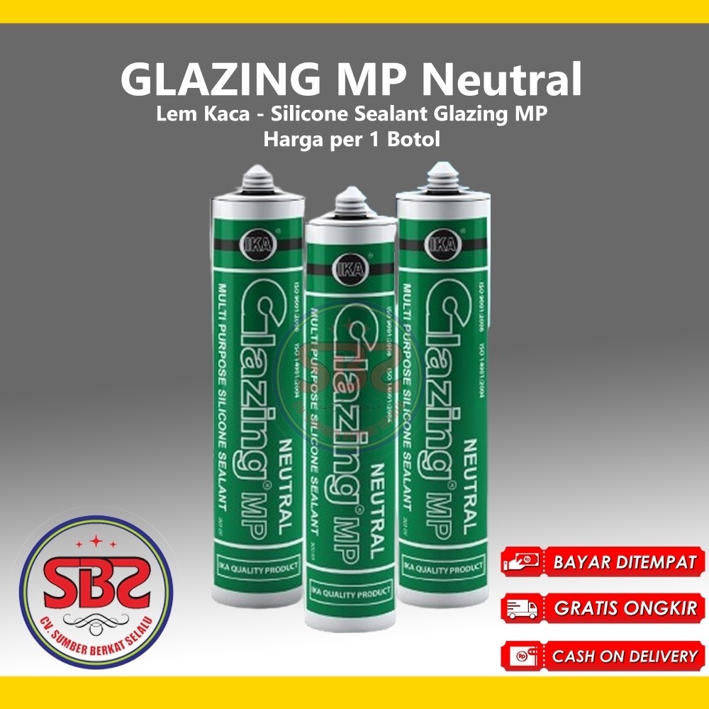 Jual GLAZING MP NEUTRAL - Silicone Sealant GLAZING MP Netral/Lem Kaca ...
