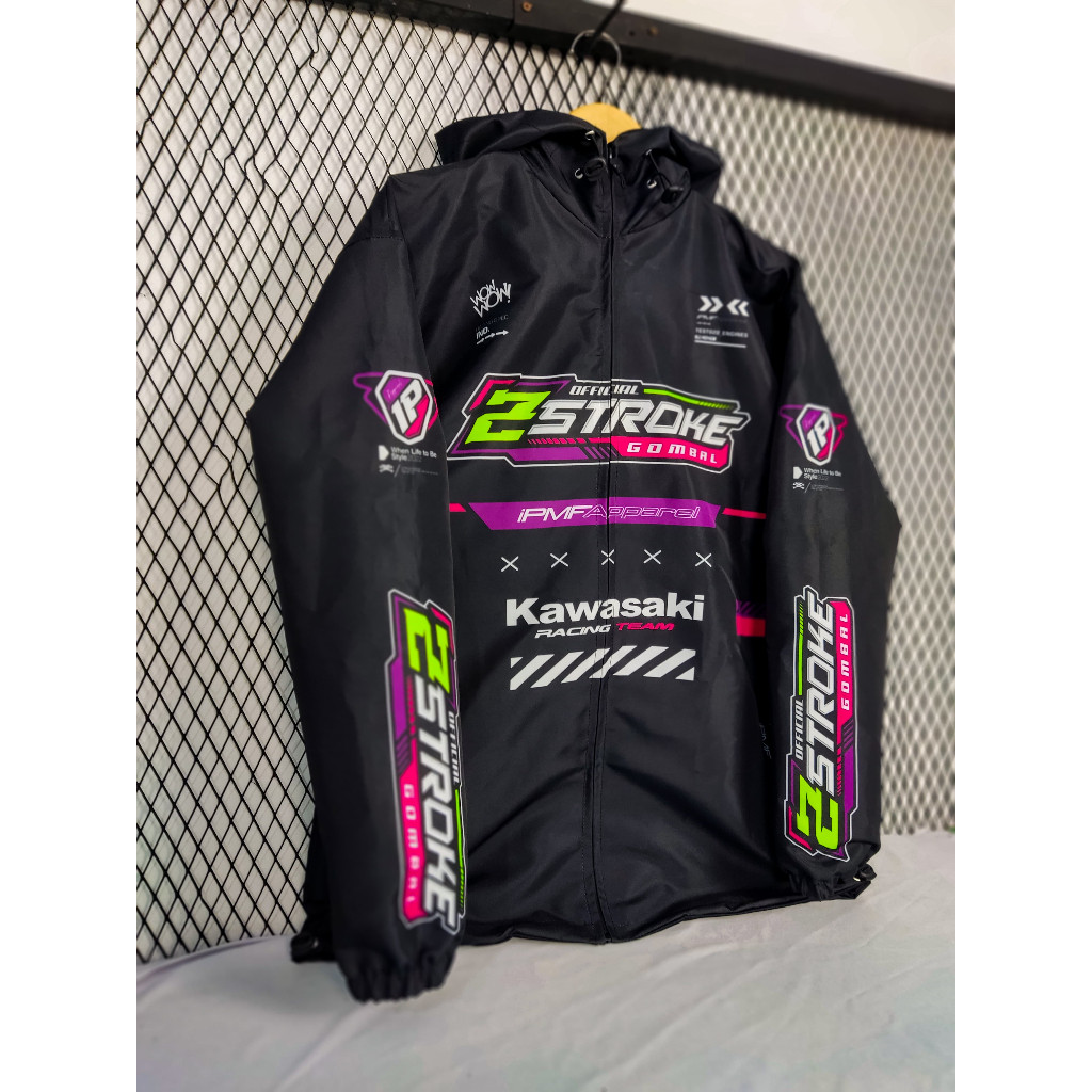 Jual Jaket Racing Custom Baju Jaket Racing Parasut Edit Nama & Nomor Bahan Taslan Waterproof ...
