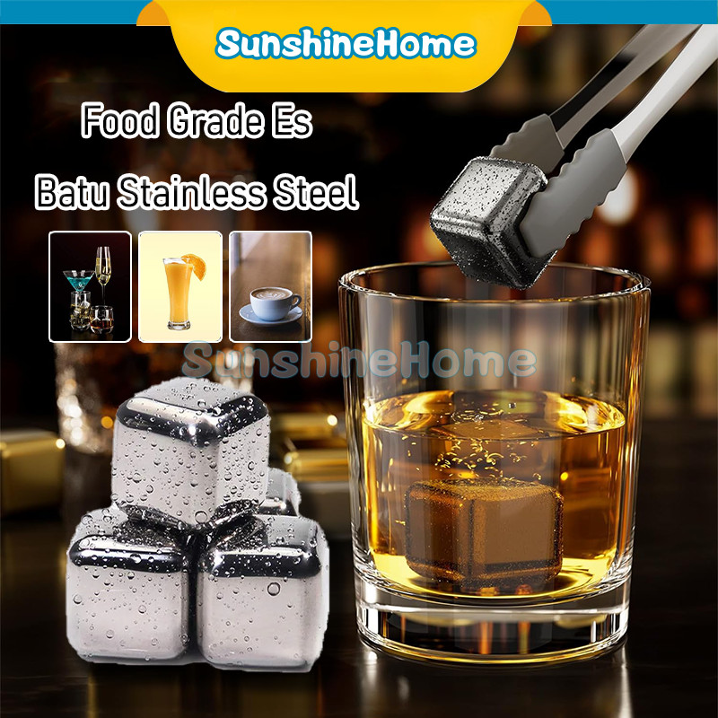Jual Es Batu Stainless Steel / Ice Cube Reuseable / Anti lumer / Lce ...