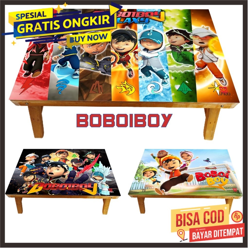 Jual Meja kayu Lipat Karakter BOBOIBOY | Shopee Indonesia