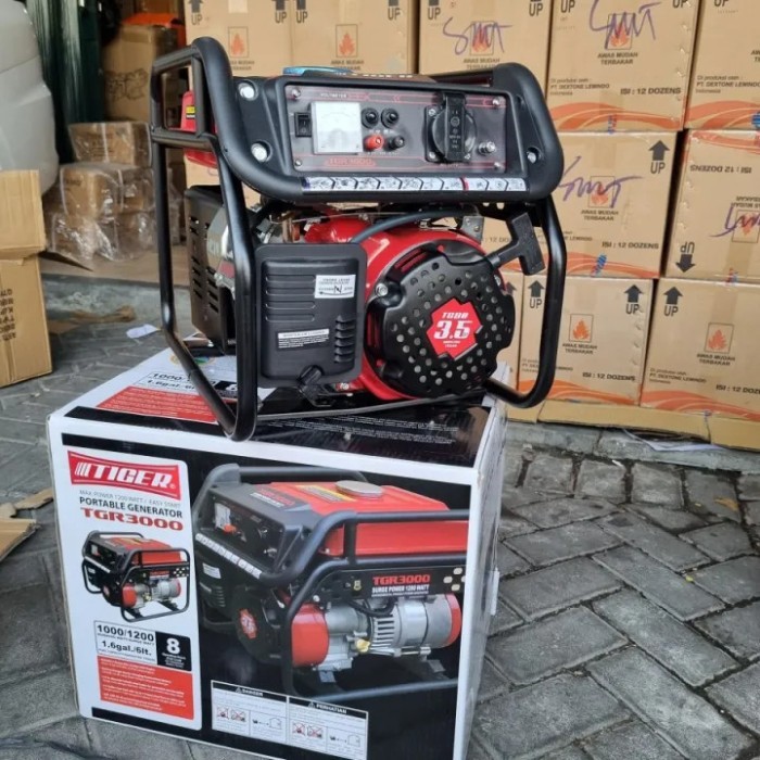 Jual Mesin Genset 1000 Watt Generator 4 Tak - TIGER TGR 3000 | Shopee ...