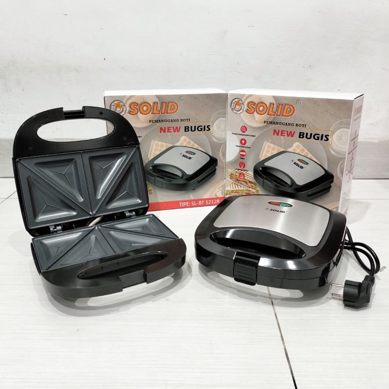 Jual SOLID Pemanggang Roti Jepit New Bugis - Garansi 1 Tahun | Shopee ...
