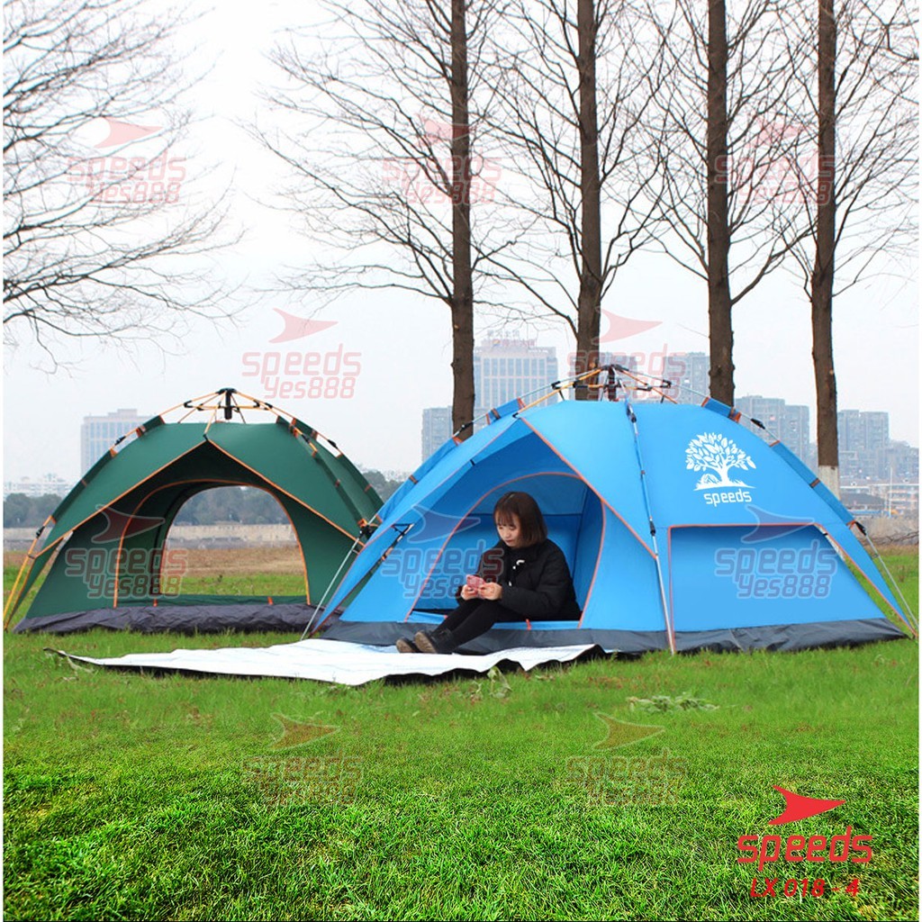 Jual SPEEDS Tenda Camping 4 Orang Lipat Portable Tipe Pyramid Import ...