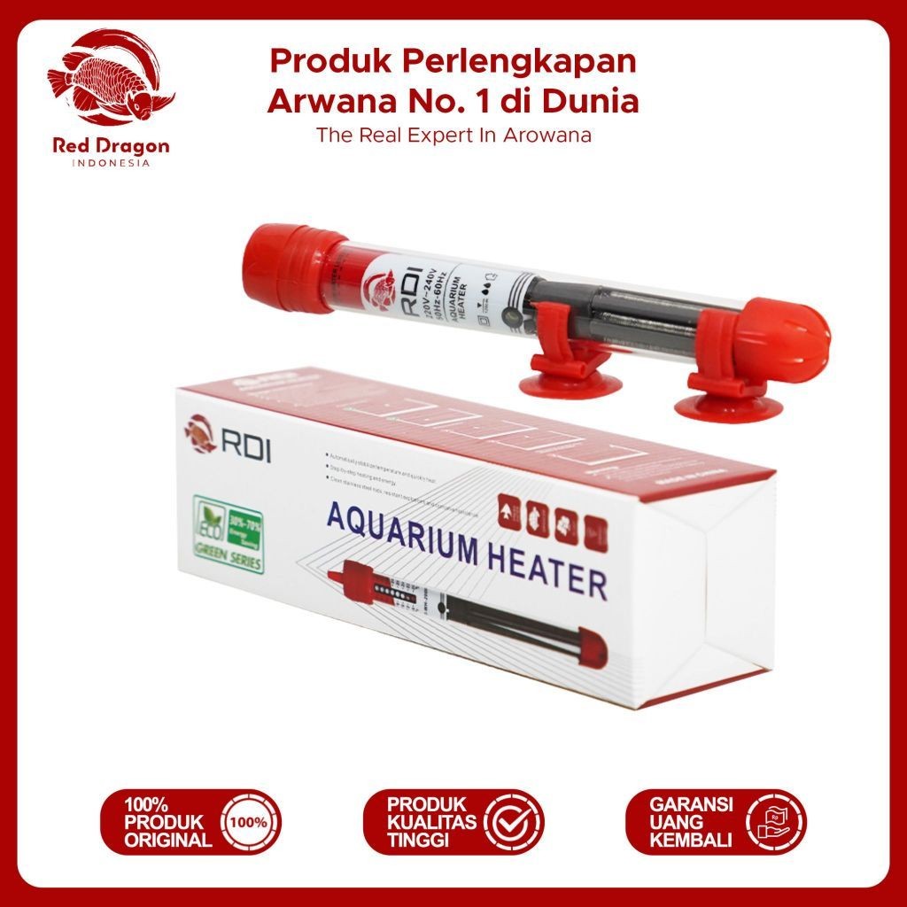Jual HEATER RDI RD WH RN 100 Watt Heater Kaca Aquarium penghangat ...