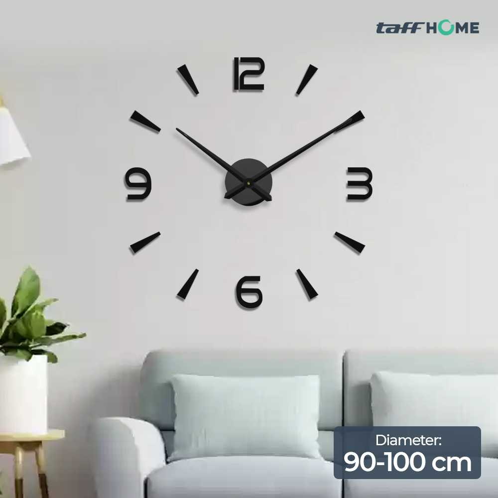 Jual TaffHOME Jam Dinding Besar DIY Giant Wall Clock 90-100cm - DIY-104 ...