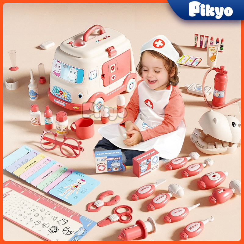 Jual Pikyo Mainan Dokter Dokteran Anak dengan Koper Mainan Dokter Lengkap Perempuan PlaySet 39 ...