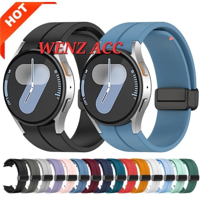 Jual Strap Silikon Magnetic Magnet Tali Jam 20mm Samsung Galaxy Watch 7 ...
