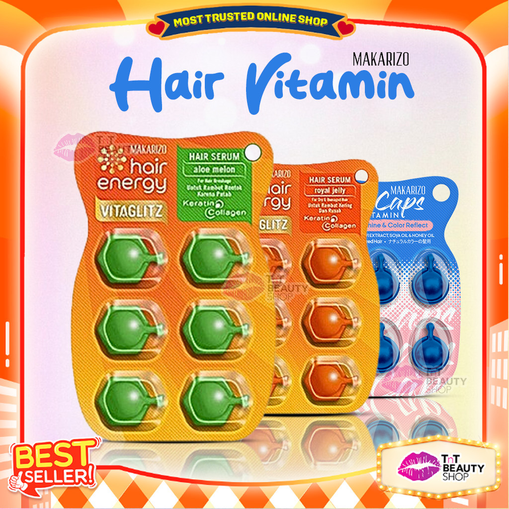 Jual Makarizo Vita Caps Hair Vitamin 6 Capsules | TnT Beauty Shop ...