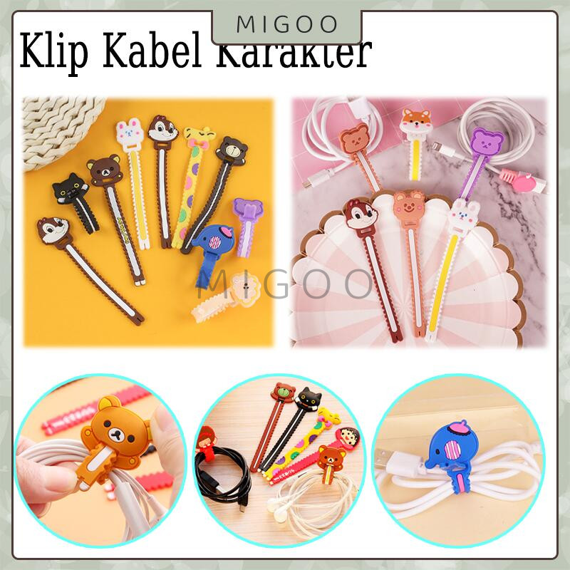 Jual Penjepit Kabel Karakter Lucu / Pengikat Kabel / Cord Holder ...