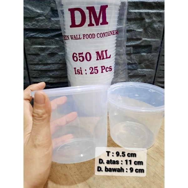 Jual DM THINWALL 650ml TABUNG (isi 25pcs) | Shopee Indonesia