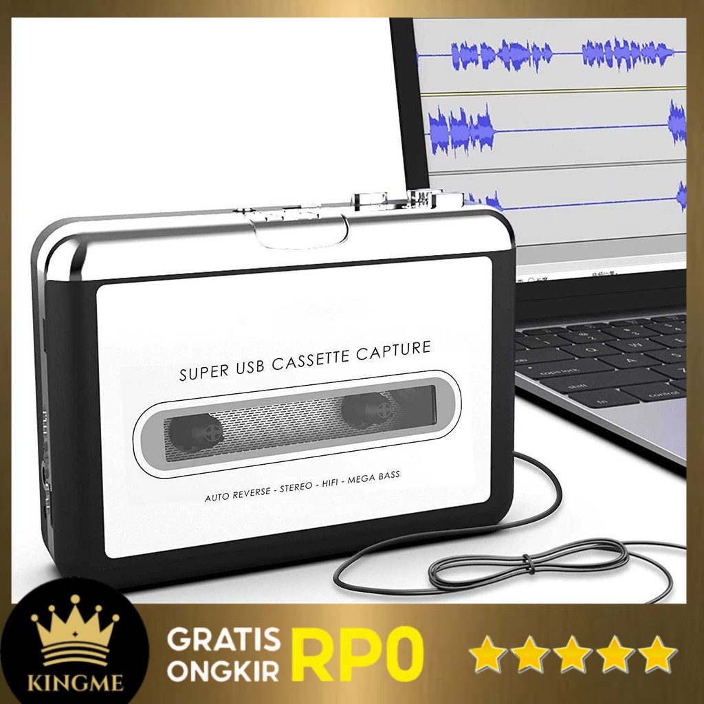 Jual KINGME - Ezcap Konverter Kaset Tape USB Cassette Capture MP3 Player - EC007 | Shopee Indonesia
