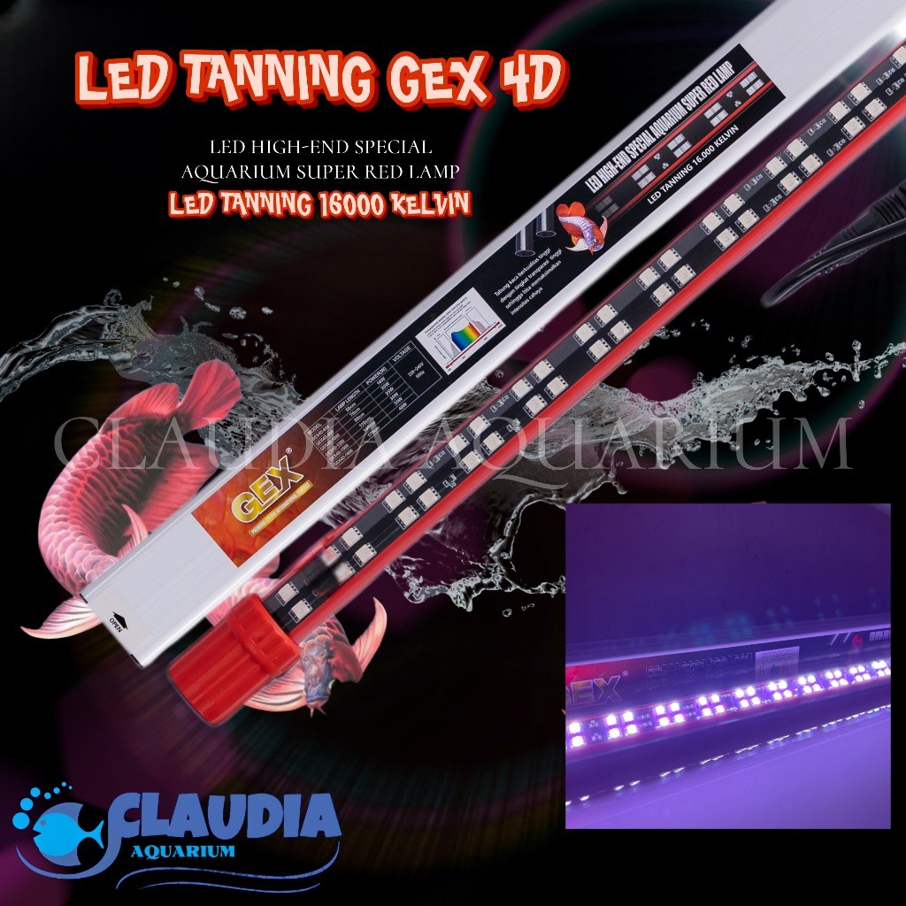 Jual HY76T Lampu LED View Tanning Arwana SAKKAI PRO T8 4D 2D GEX 600 800 1000 16000K 52 72 92 ...