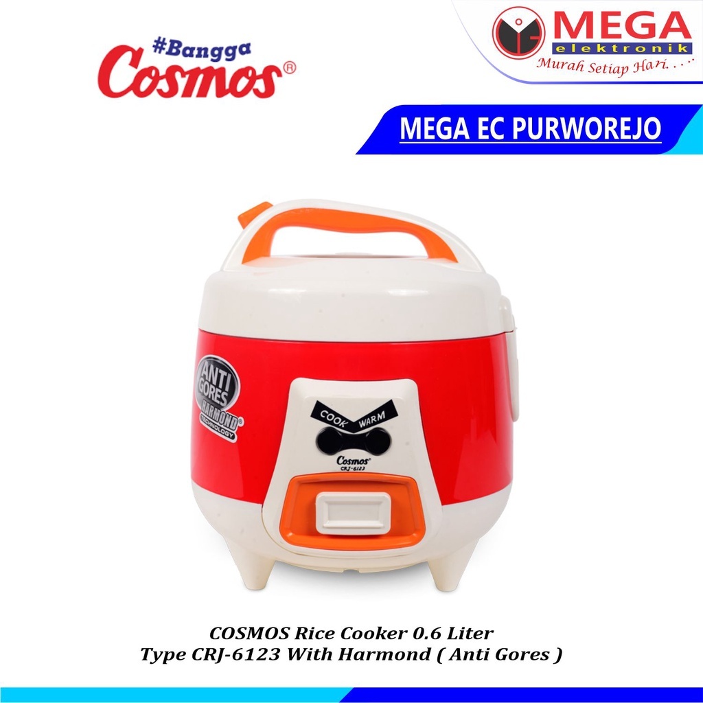Jual RICE COOKER COSMOS CRJ-6123 0,6 LITER MAGIC COM KAPASITAS KECIL ...