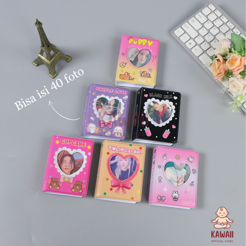 Jual 40 Slot Kolbuk Album Kpop Korea Photo Album Card Mini Collect Book ...