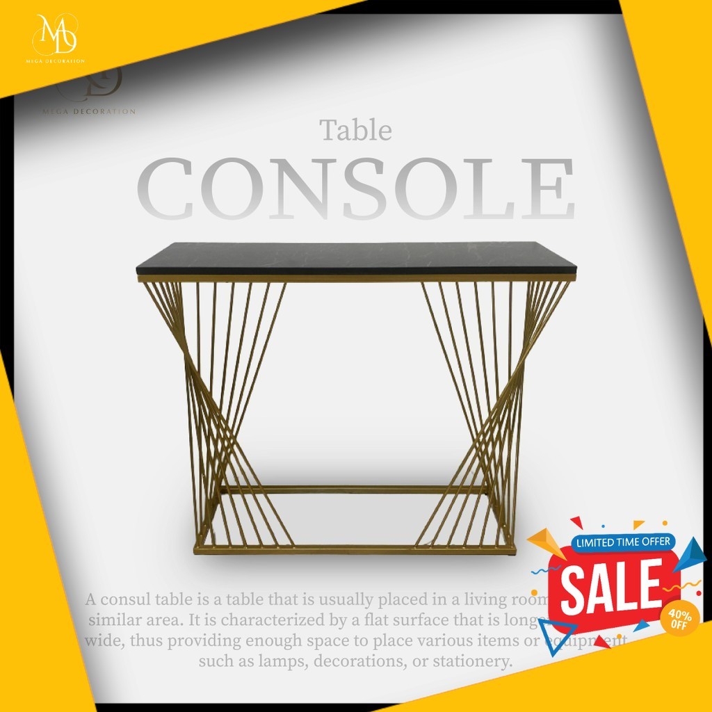 Jual MEJA KONSUL MINIMALIS MEJA KONSUL MARMER PF01 Furniture | Shopee ...