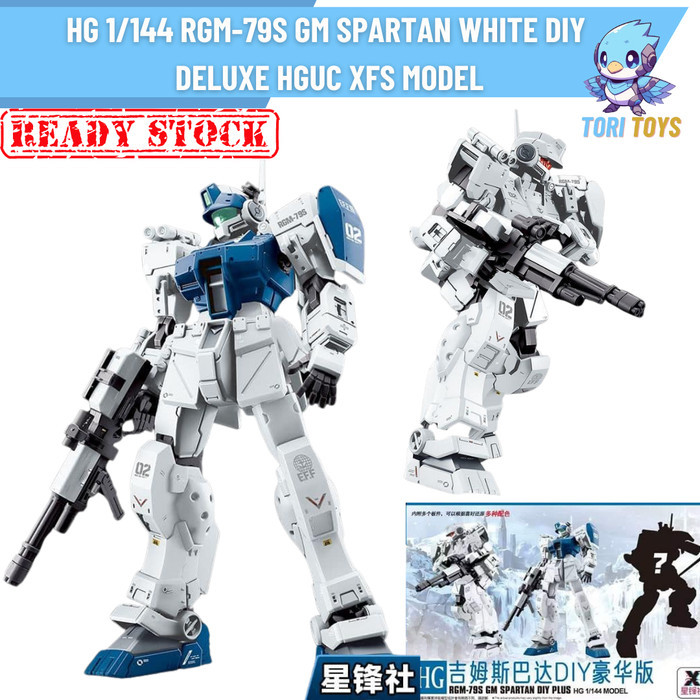 Jual HG 1/144 RGM 79GS GM Spartan DIY Deluxe White Blue Fighter XFS Model Robot | Shopee Indonesia