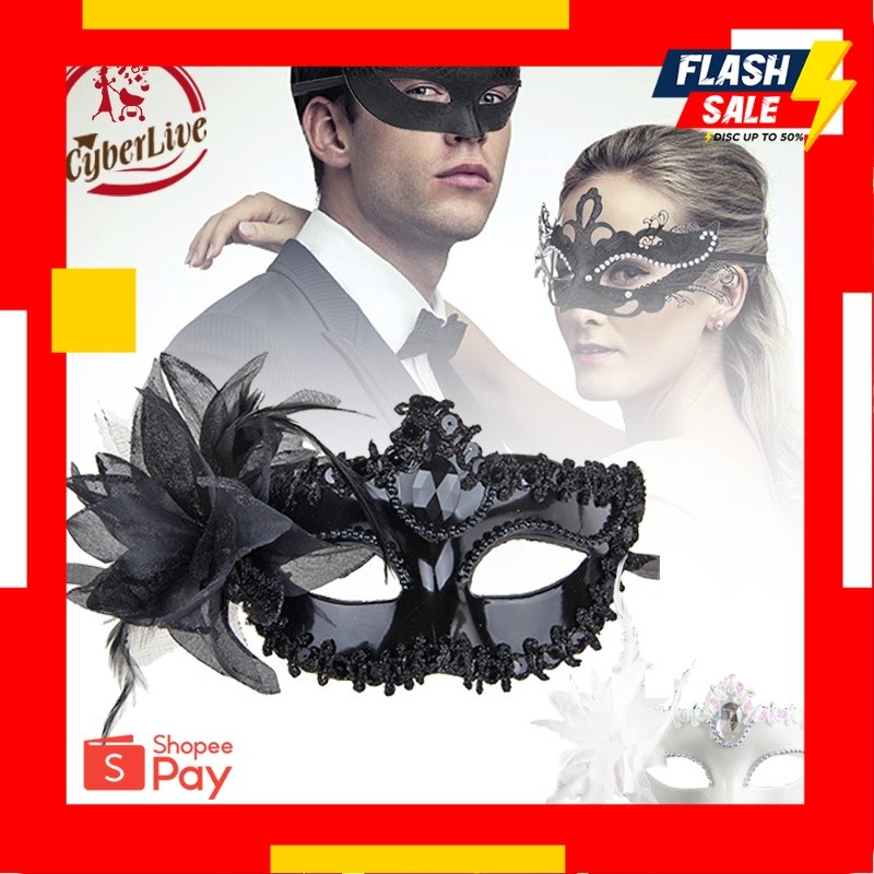 Jual HALOWEEN 10.10 | Topeng Pesta Venetian Masquerade Party Mask Topeng Pria / Topeng Wanita ...