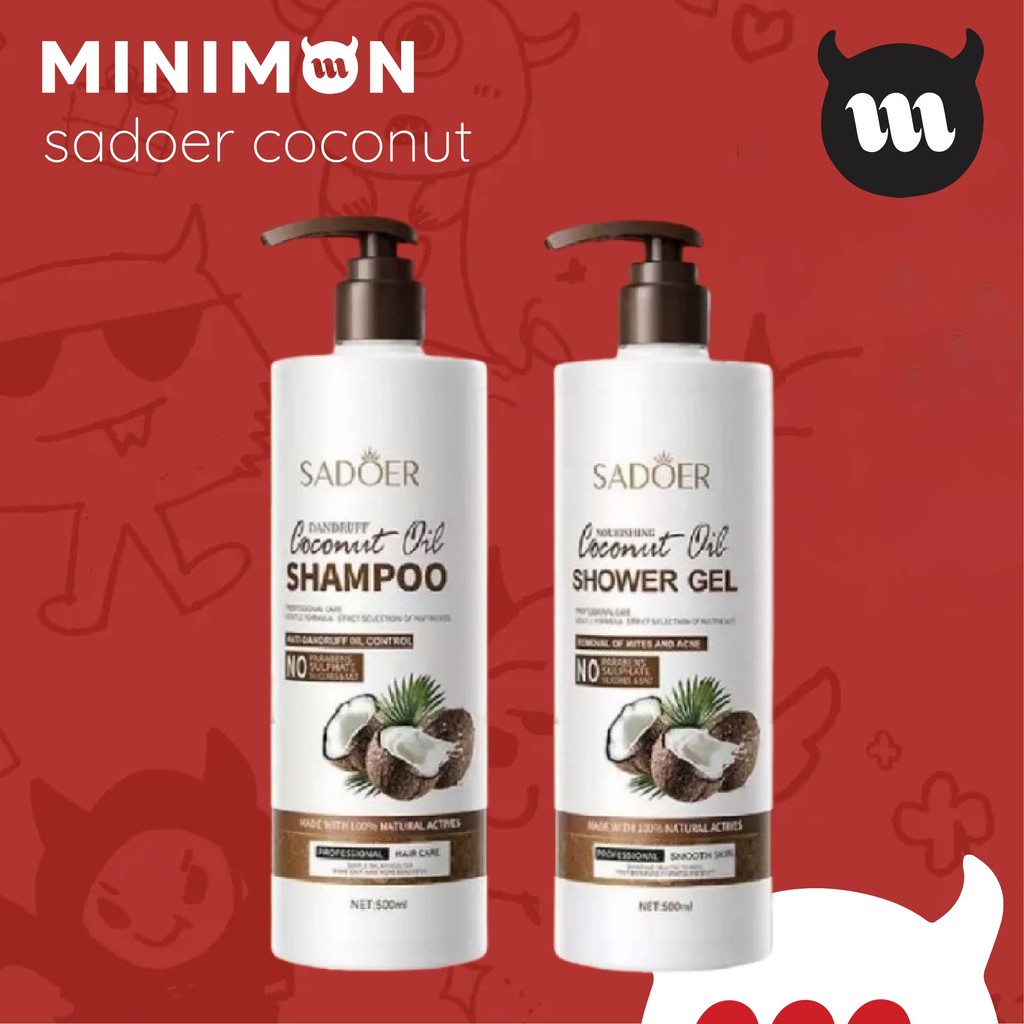 Jual [MINIMON] 500ml Sadoer Shampo Kelapa Shampoo Anti Ketombe Sampo Ketombe Sampo Anti Ketombe ...