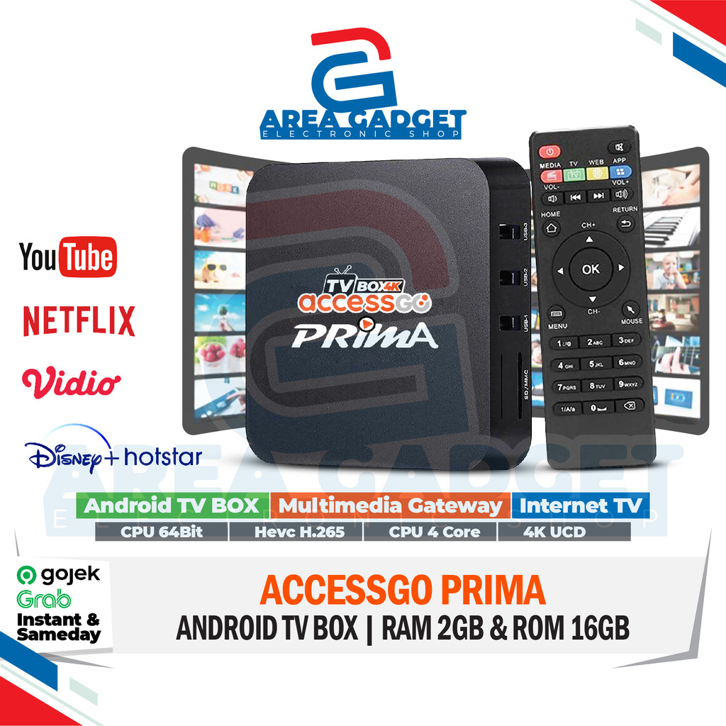 Jual ANDROID TV BOX 4K PRIMA RAM 2GB & ROM 16GB GARANSI ORIGINAL ...