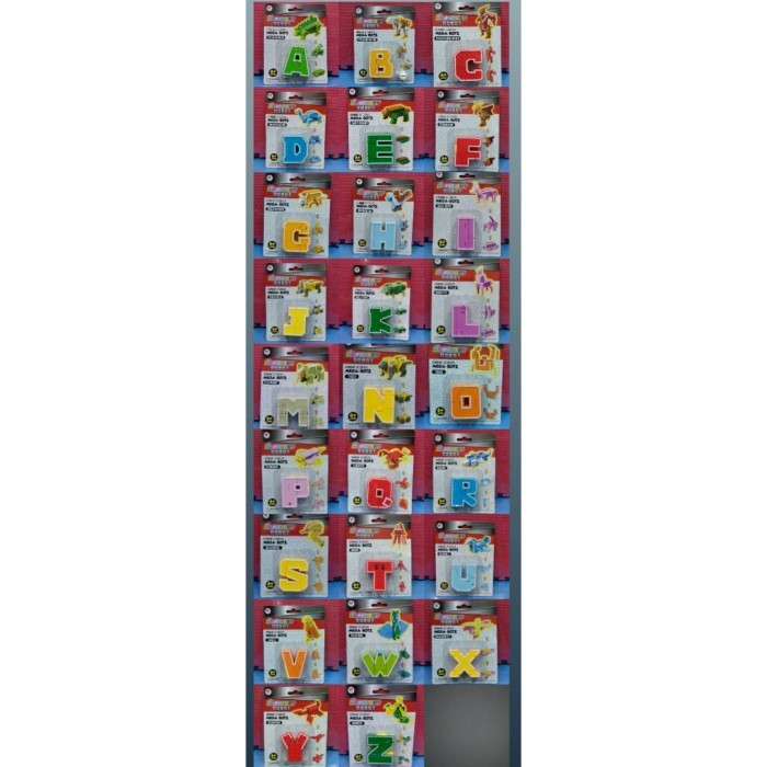 Jual Toy Addict Mainan Edukasi Alphabet Huruf Robot Mega Bots (A-I ...
