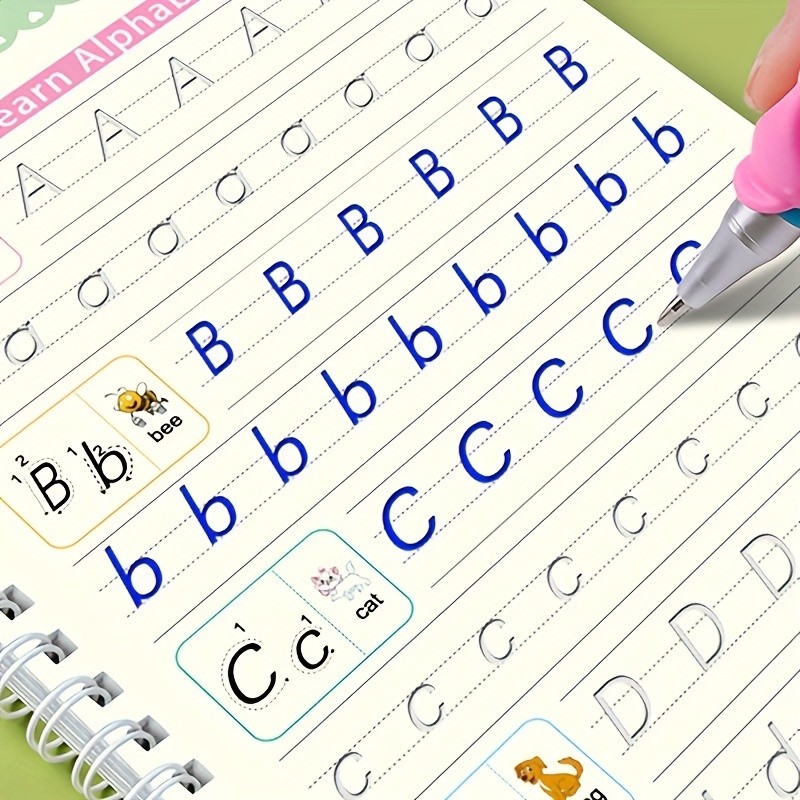 Jual 4Pcs Handwriting Workbooks Practice Copybook Magic Reusable ...
