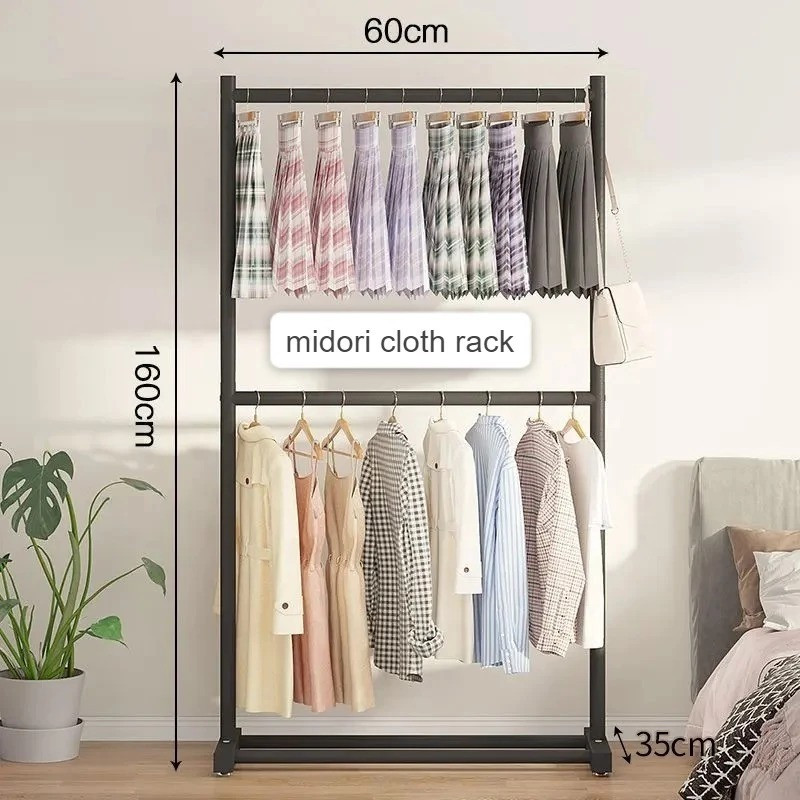 Jual SHENAR Rak Gantungan Baju Midori Rack 2 Tingkat Double Stand ...