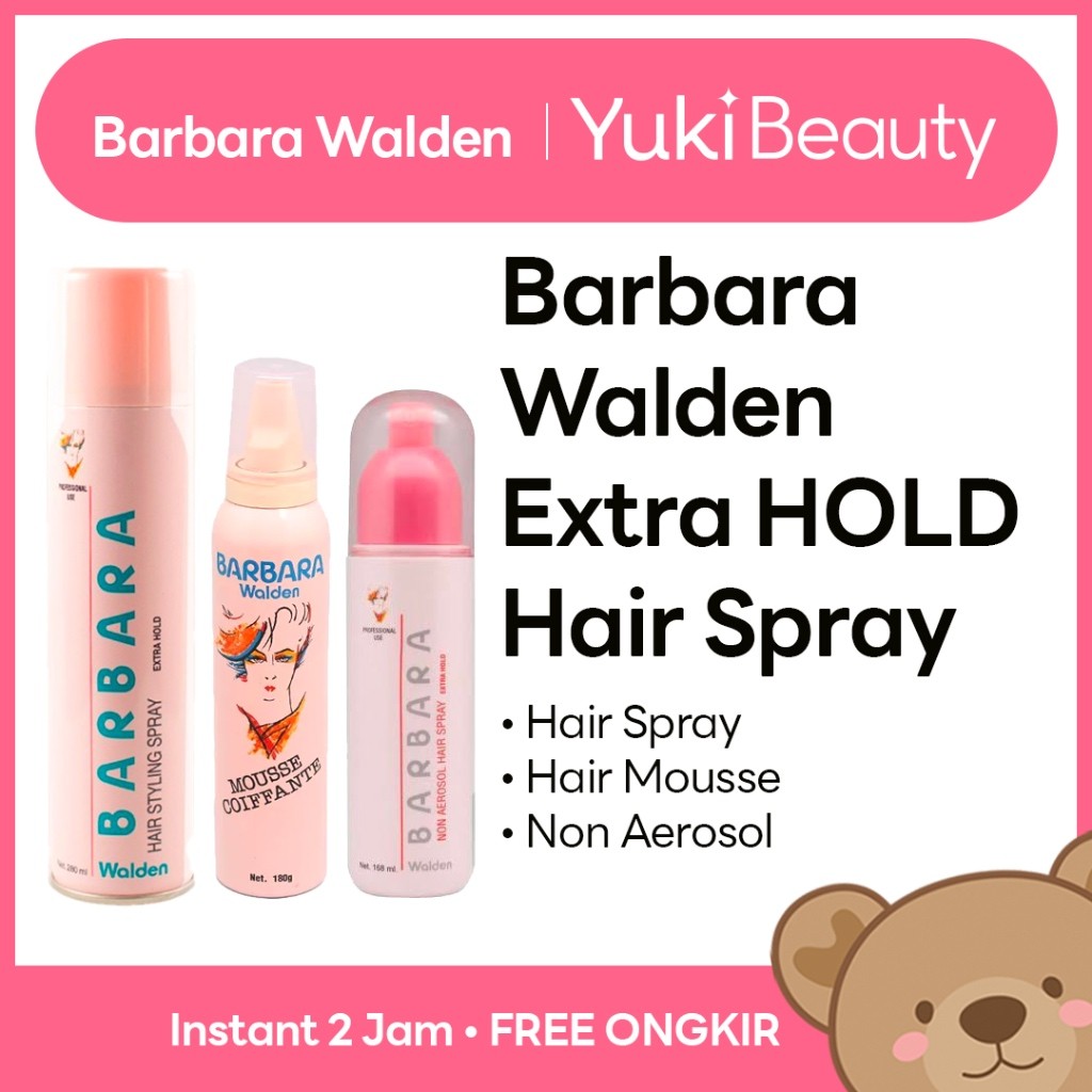Jual [Manado] Barbara Walden Hair Spray Hair Mousse Extra Hold Hair ...
