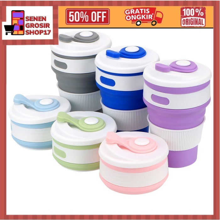 Jual SN COD Gelas Lipat Collapsible Coffee Cup 350ml | Shopee Indonesia