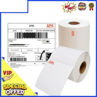Jual label pengiriman olshop tempel 100 x150 isi 250 label pengiriman ...