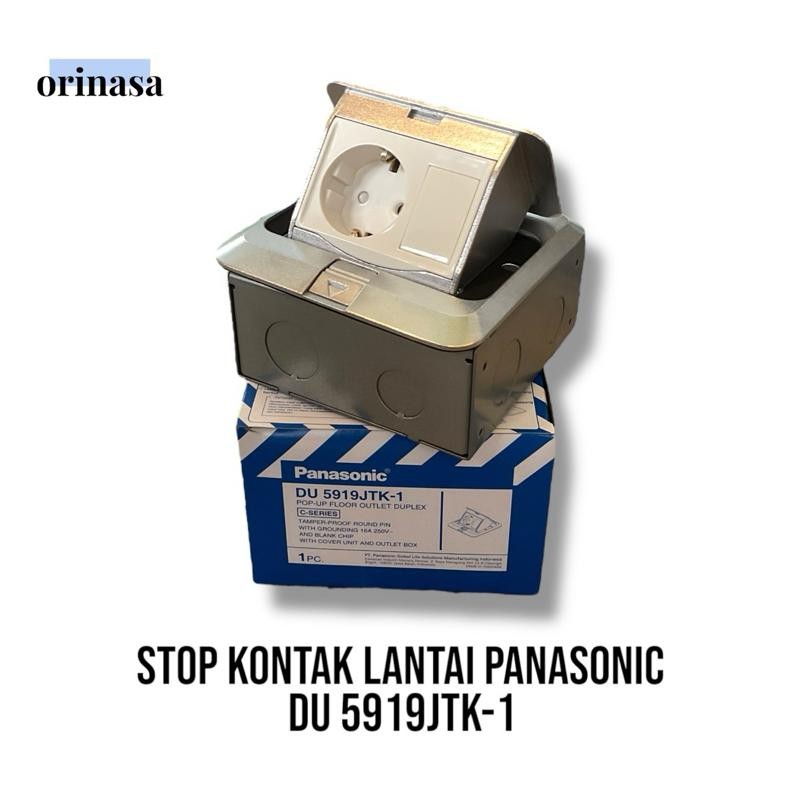 Jual Stop Kontak Lantai Panasonic Pop-Up Floor Outlet Duplex DU5919JTK ...