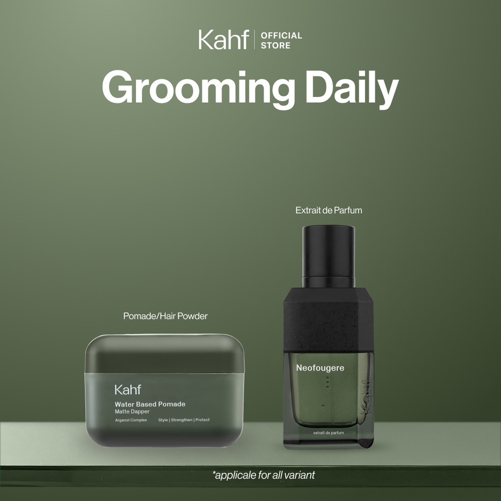 Jual Kahf Paket Grooming Daily Look Isi 2 (Extrait de Parfum + Pomade ...