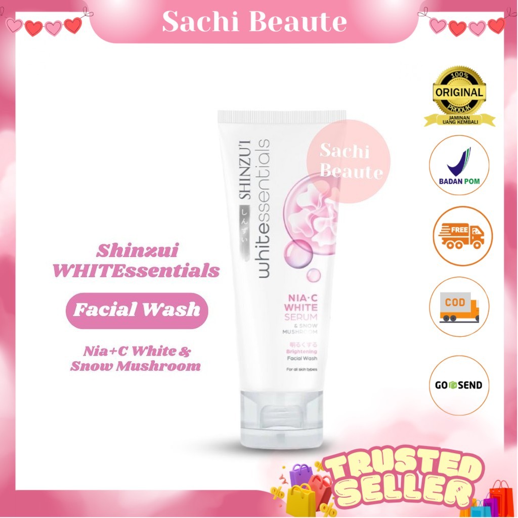 Jual Shinzui WHITEssentials Double Brightening Facial Wash Snow ...