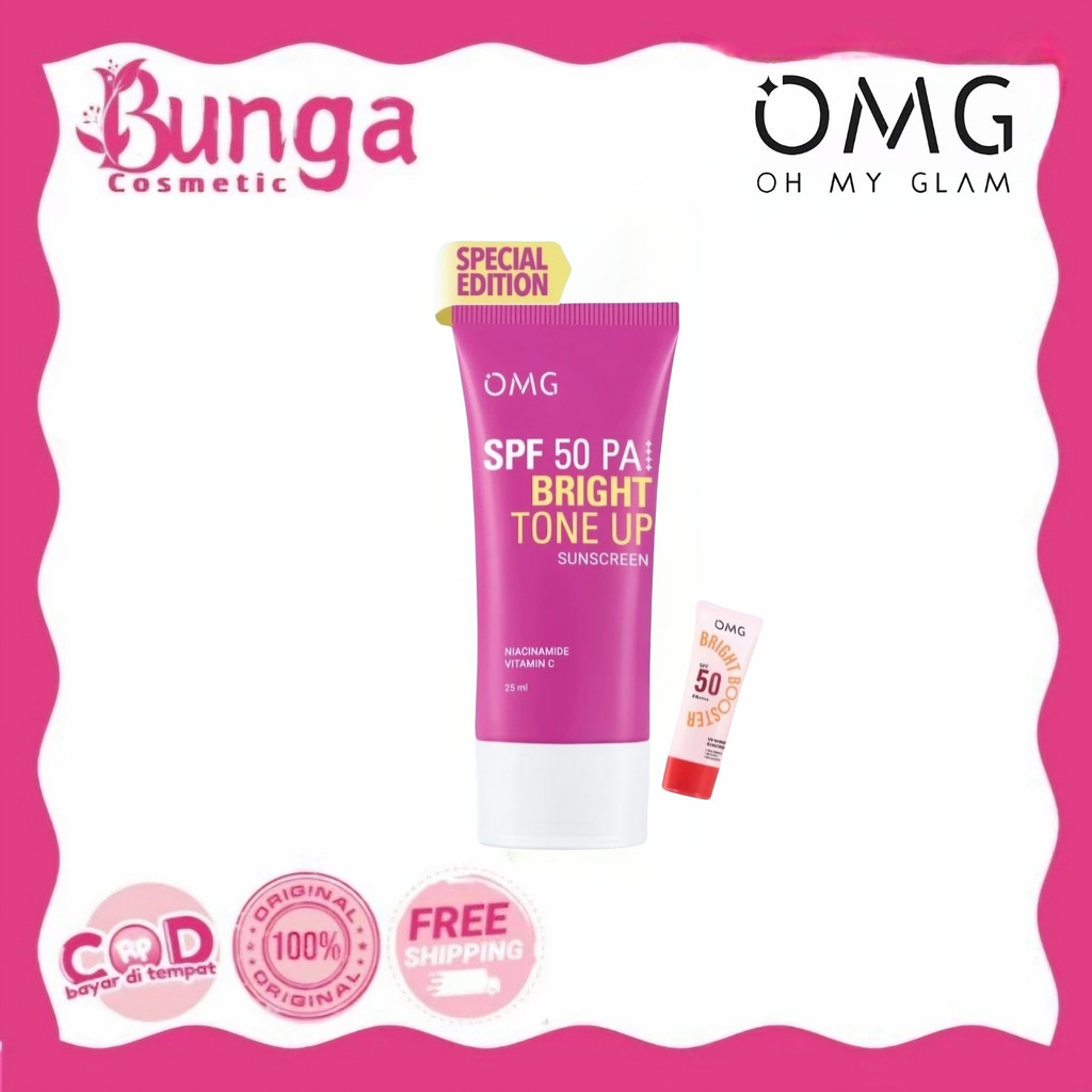Jual OMG OH MY GLOW UV Booster Barrier Sunscreen SPF 50 PA++++ 25ml ...