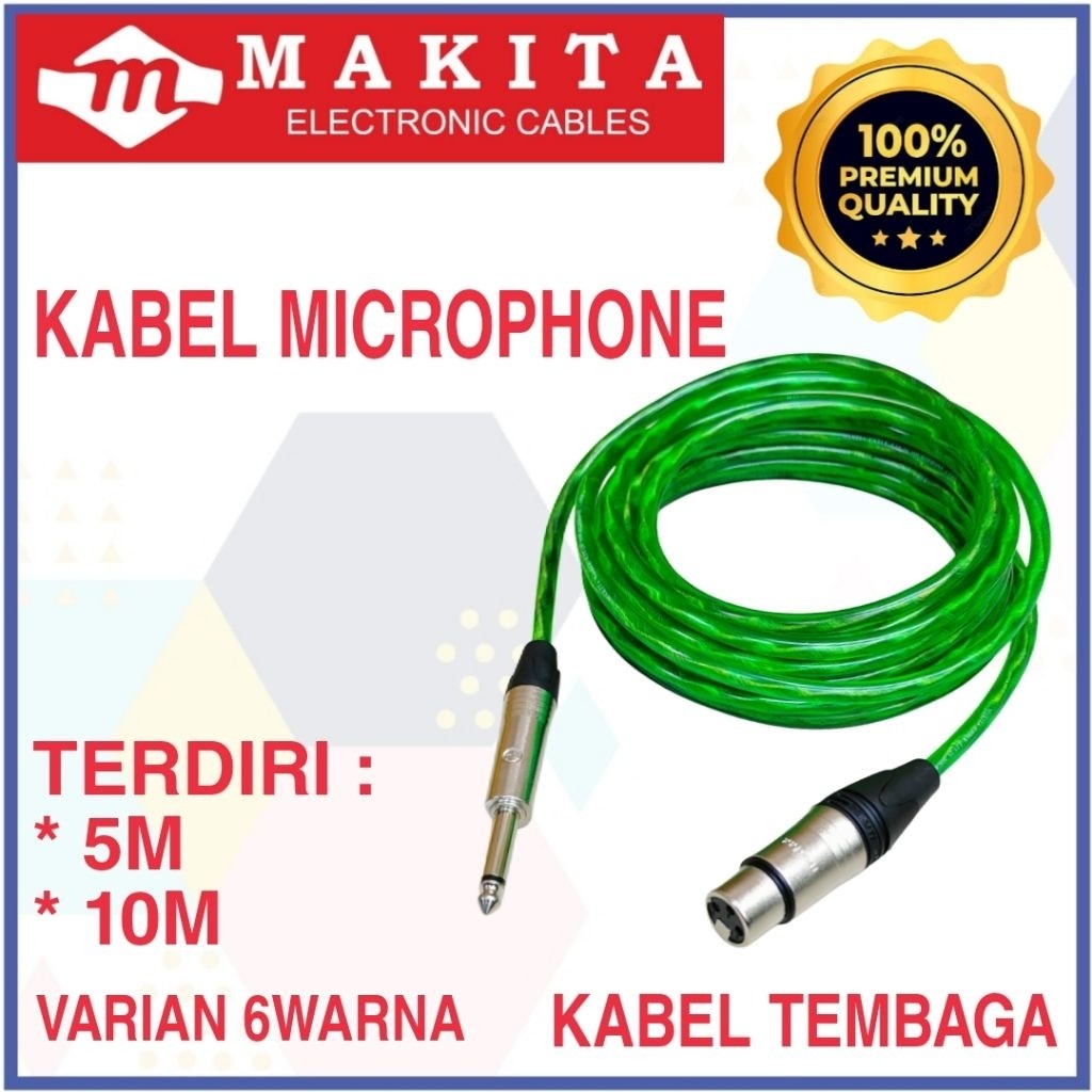 Jual Kabel Mic - Kabel Microphone - Makita Kabel Mik + Jack Mic 10M 20M ...