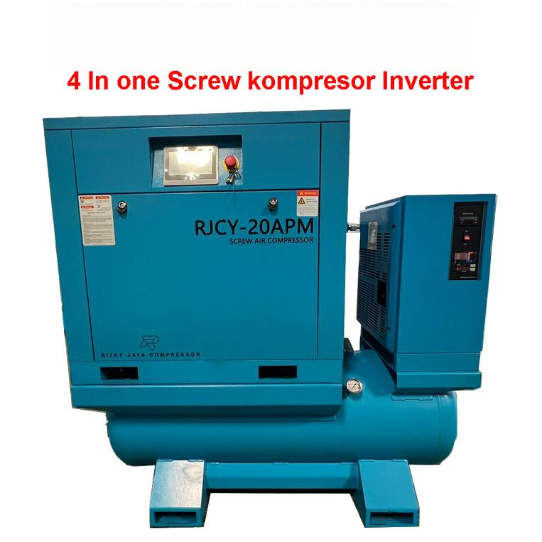 Jual Kompresor Screw Inverter 10hp & 20hp 4 in one Kompresor Angin 10 ...