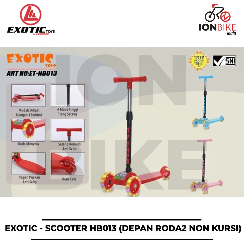 Jual Scooter Exotic HB013 Roda 2 Depan Tanpa Kursi Skuter Mainan Anak ...