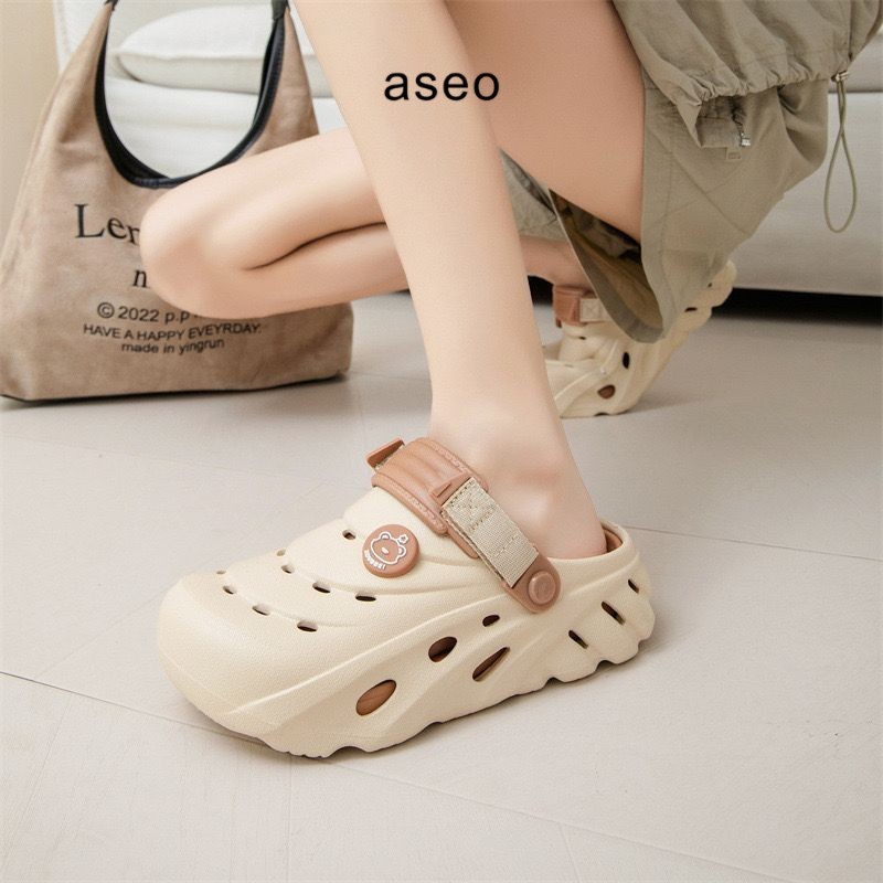 Jual Aseo Sandal Pria Wanita Kekinian Slip On Clog Anti Slip Kodok ...