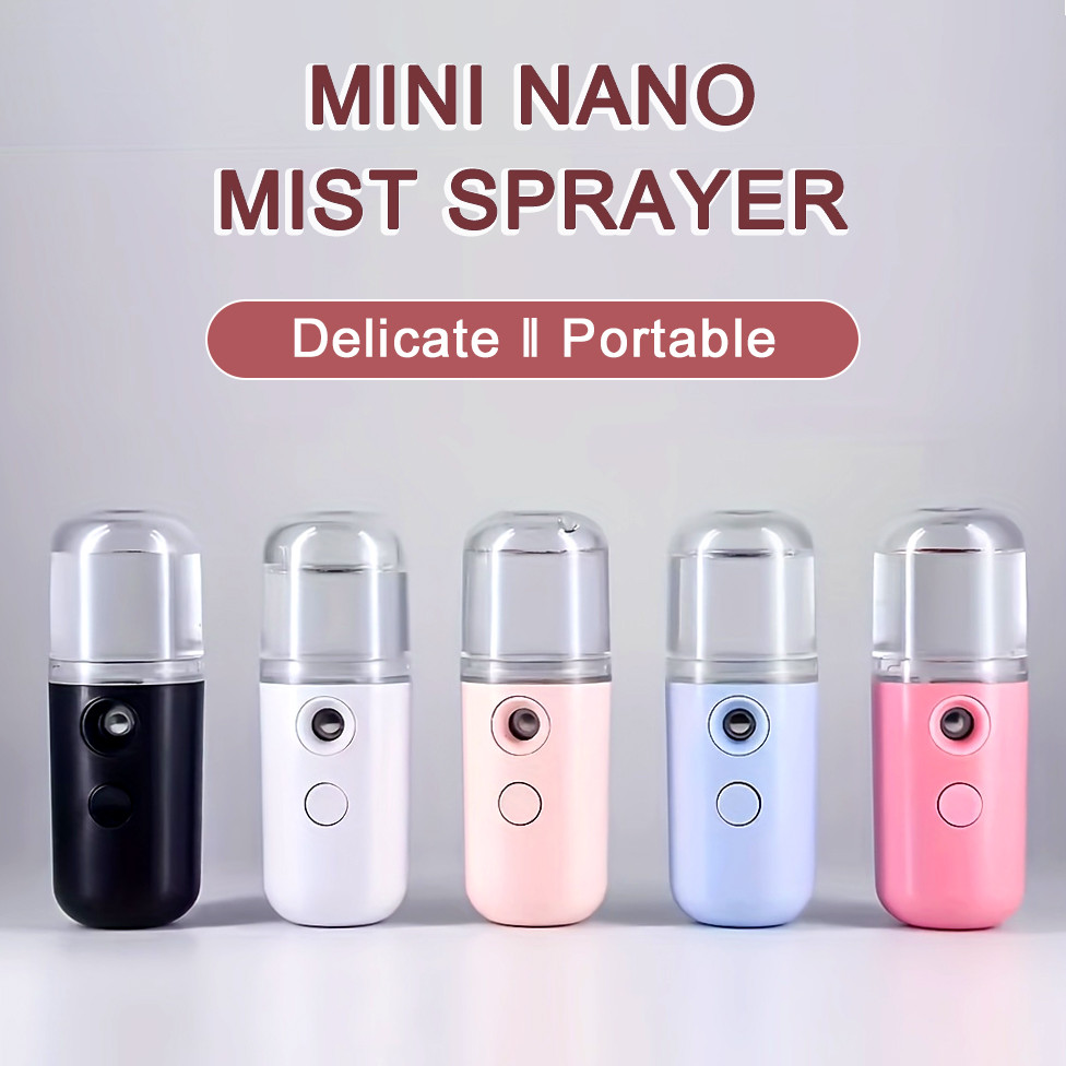 Jual 30ml Mini Air Humidifier Nano Facial Sprayer Portable Rechargeable Small Steamer Wireless ...