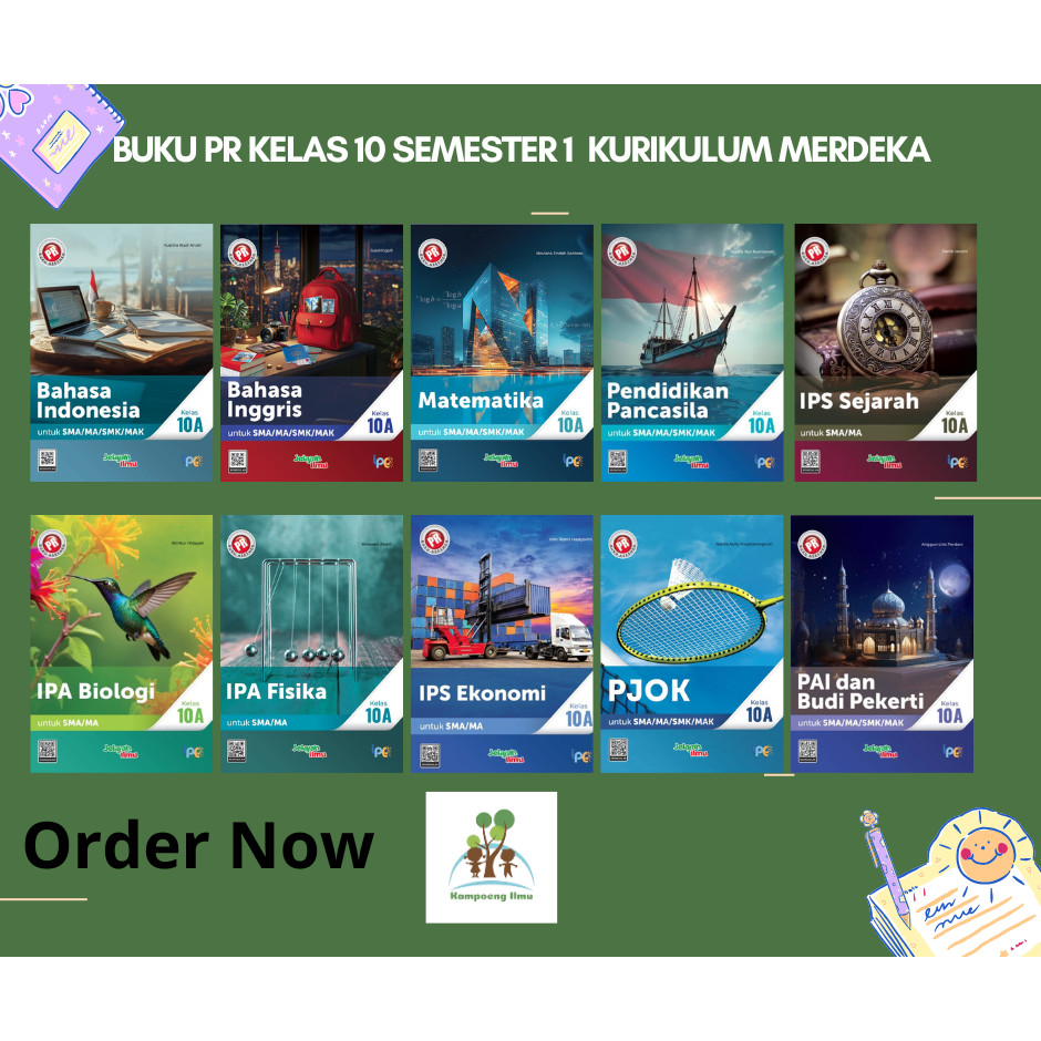 Jual Buku Pr/Lks SMA Kelas 10/X kurikulum Merdeka Semester 1&2 Intan pariwara Tahun 2025 ...