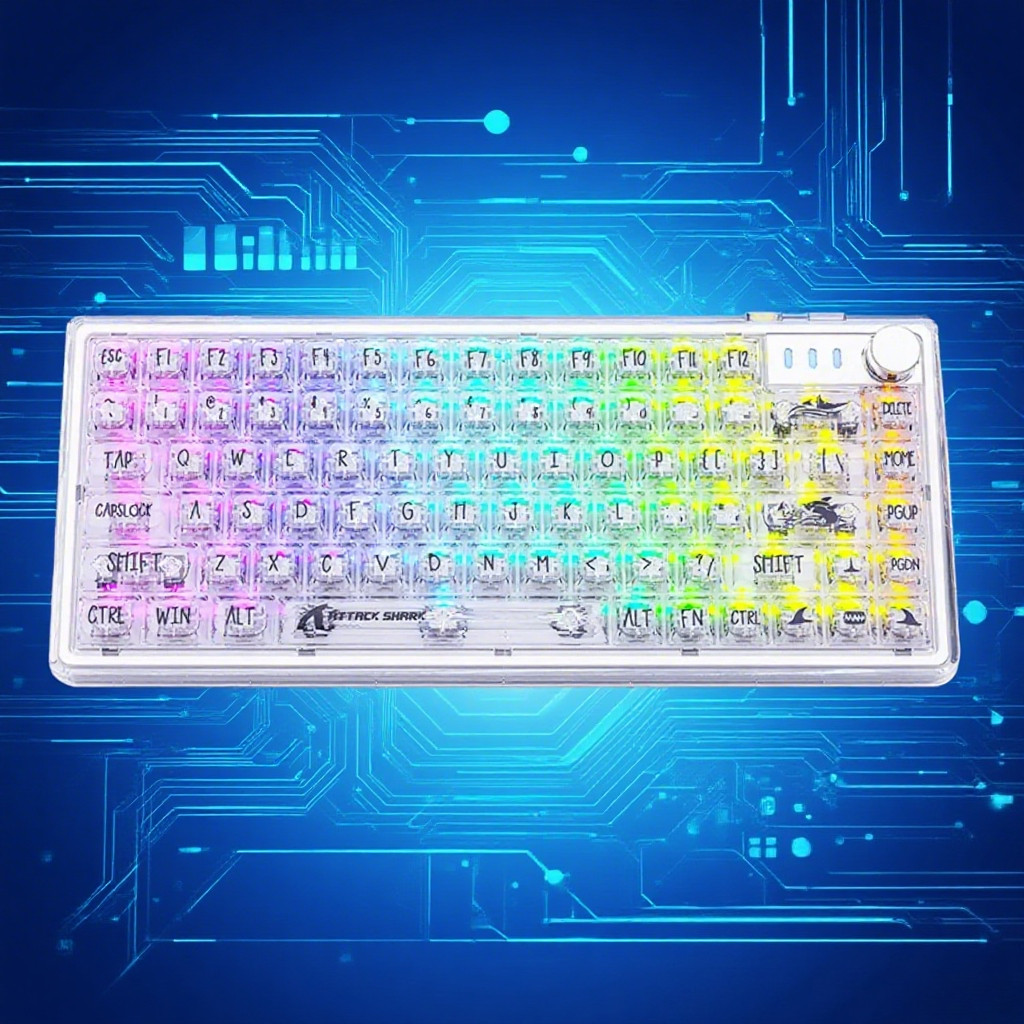 Jual Attack Shark K75 Mechanical Keyboard - 82-Key Transparent Design ...