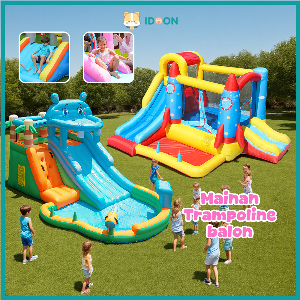Jual IDOON Mainan Rumah Istana Balon Inflatable Jumping Goyang Anak ...