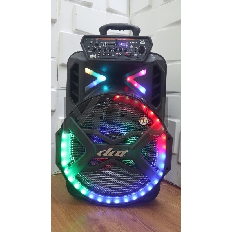 Jual Speaker Ampli Bluetooth Portable DAT DT-1810 + 2 Mic (18 Inch ...